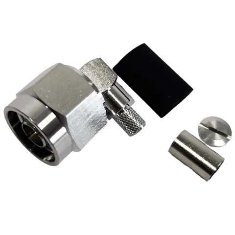 N Male Connector for L-240 Cable, Right Angle | Powertec Information Portal